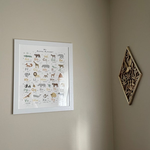 Alphabet Flashcards, Printable Alphabet Letters, Alphabet Wall Art ...