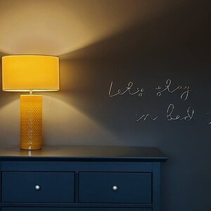 GOOD NIGHT Wire Word / Handmade Sign / Wall Wire Sign / Home | Etsy UK