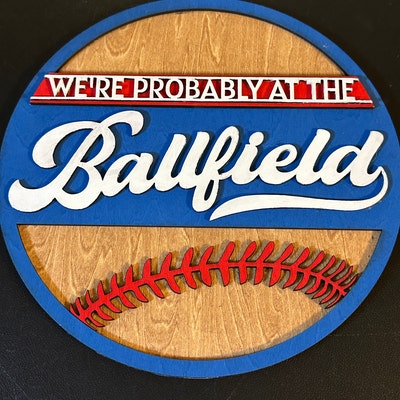 Baseball Softball Laser Sign Bundle, Digital Download, Round Door ...