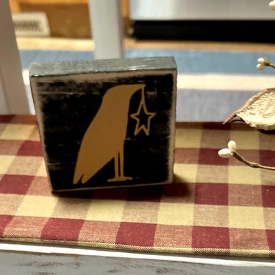 Primitive Saltbox House Prim Wood Block Sign Vintage Decor, Primitive ...