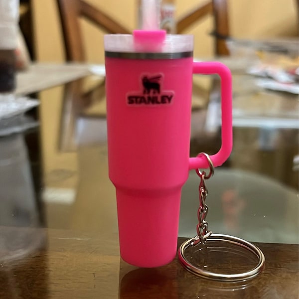 Stanley Inspired Miniature Tumbler Cup Keychain Key Accessory Ornament ...