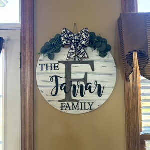 Hello Front Door Hanger Wood Raised Letter Welcome Sign Front Door ...