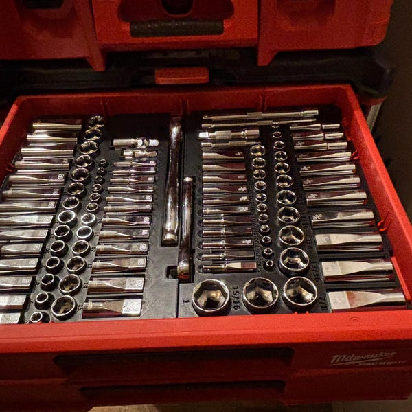 Stl***milwaukee Packout Deep Organiser Imperial / Fraction Drill Bit ...