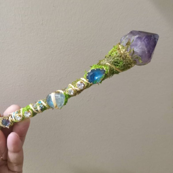 Crystal Wand Including Wooden Wand Box Natural Crystal Clear Quartz ...