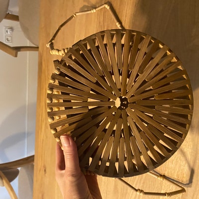 Rattan Woven Bali Bag Rattan Basket Beach Handbag Wicker - Etsy