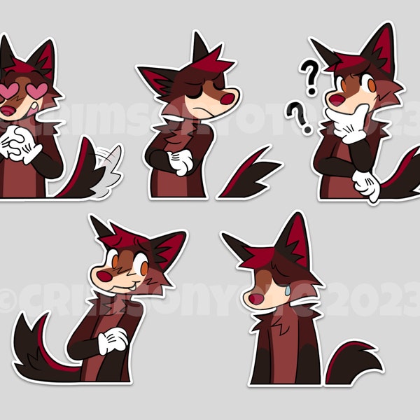 Canine Furry Base Telegram Sticker Pack 2 - Etsy