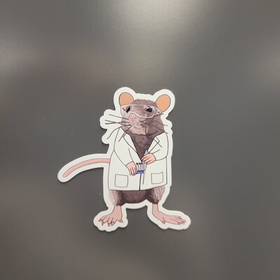 Lab Rat Vinyl Sticker 2 Inch - Etsy