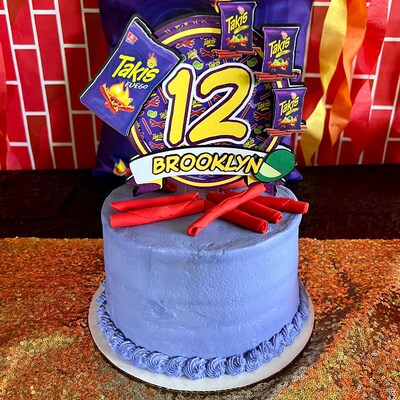 Takis Inspired Cake Topper - Etsy