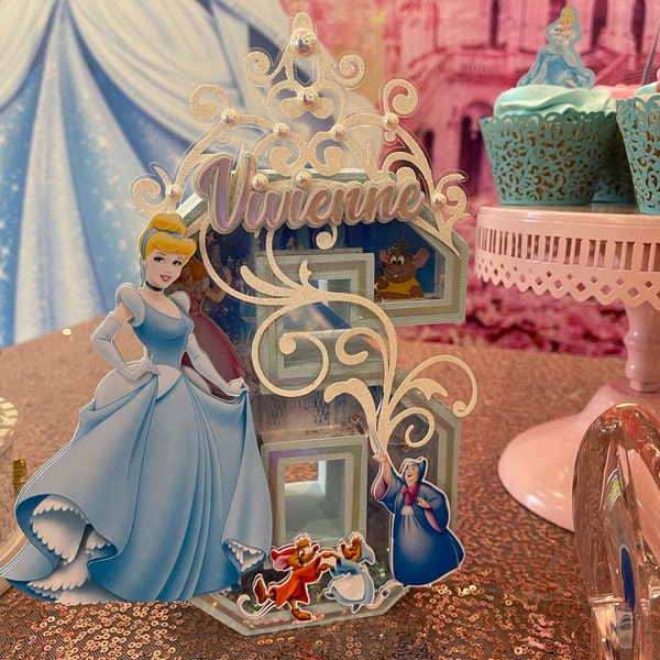 Princess Cake Topper Shaker, Cake Topper, Birthday, Party Decor, Party ...