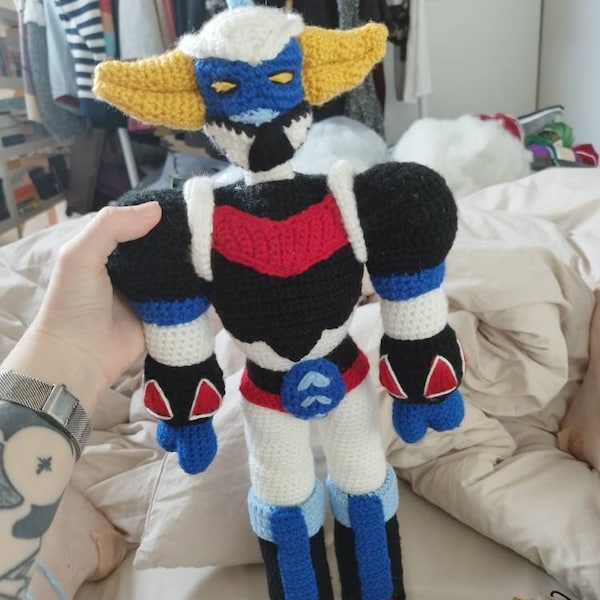 Goldorak, tutoriel,pattern pdf, au crochet - Etsy France