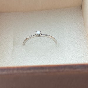 Womens Small Promise Ring Simple Promise Ring Dainty Gold - Etsy