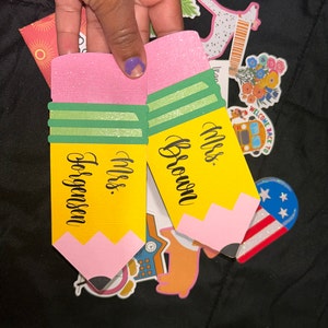 Teacher Crayon Box Magnetic Bookmark, Teacher Appreciation Gift ...