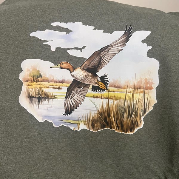 Duck Hunting DTF Transfer, Outdoor Design for Enthusiasts, Custom ...