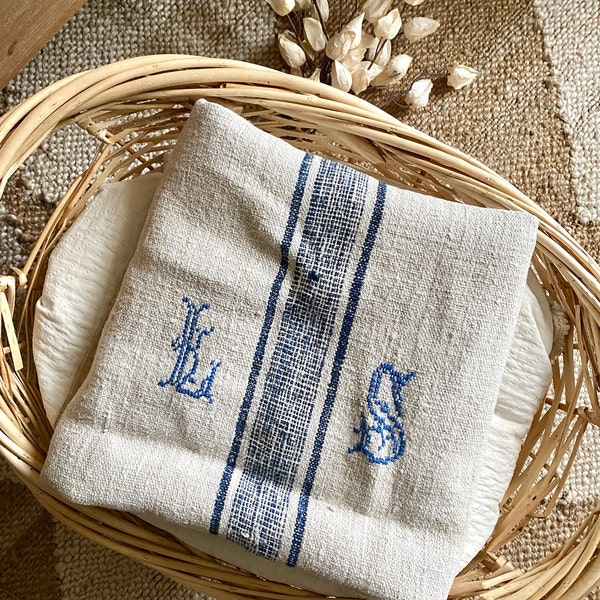 Antique Linen Fabric, 4.59y, Farmhouse Decor, Upholstery, UW 918 - Etsy