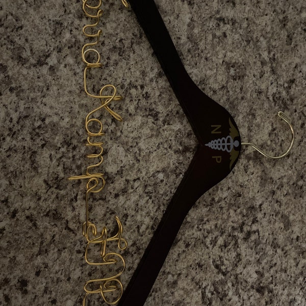 1st White Coat, Personalized Nurse Practitioner Hanger, New Graduate or ...