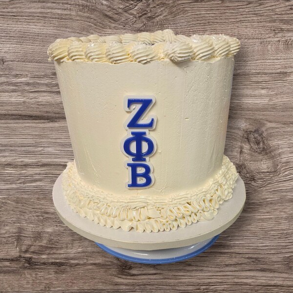 Zeta Phi Beta Cake Set, Cake Decor, Acrylic Cake Decor, Zeta - Etsy