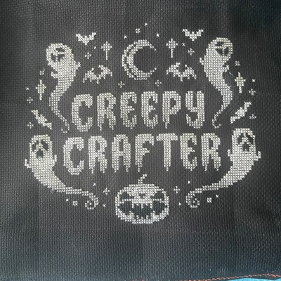 Creepy Crafter Cross Stitch Pattern Creep, Cute, Ghost, Pumpkin, Bats ...