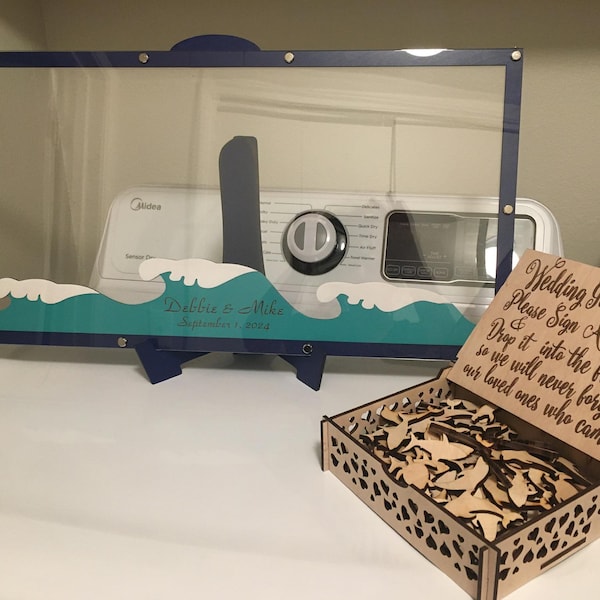 Nautical Guest Book, Shark Guestbook, Wedding Guest Book, Marine Guest ...