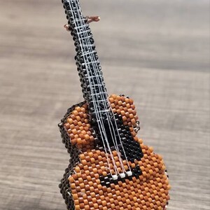 Beaded Miniature Electric Guitar Tutorial/pattern/instructions/pdf ...