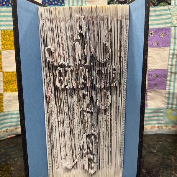 Amazing Grace Book Folding Art Pattern – DIY Cross Design (PDF) - Etsy