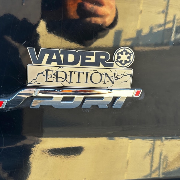 Custom Engraved Car Name Emblem Badge - Black With Gray- Customized ...