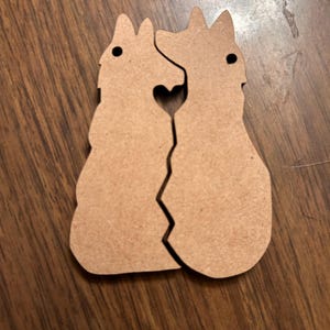 Interlocking Fox and Wolf Couple Keychains Friendship or Relationship ...