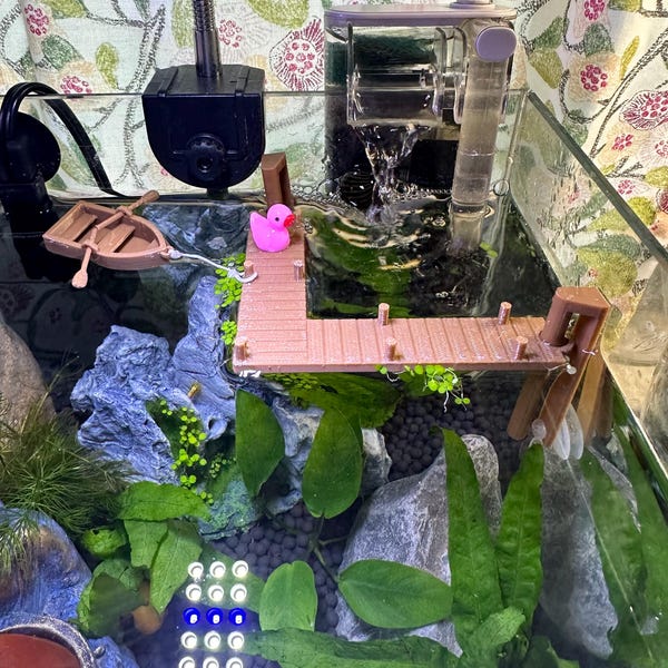 Rowboat Floating Decor | Decorative Aquarium Floater | Water Surface ...