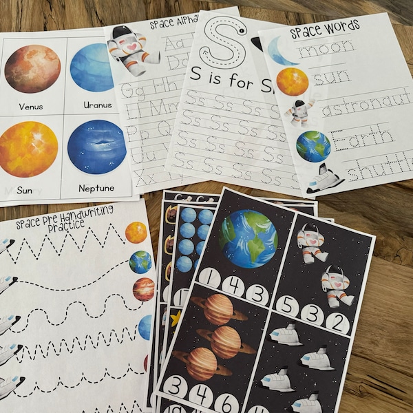 Outer Space Unit Study, Homeschool Learning Materials, Educational ...