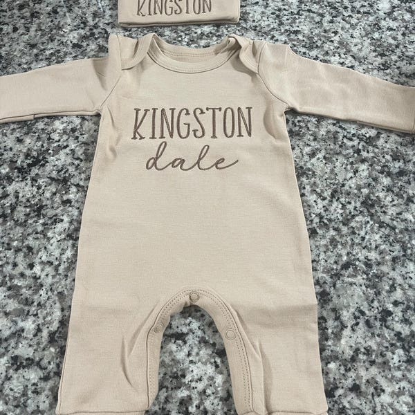 Baby Coming Home Outfit, Personalized Baby Gift, Custom Baby Apparel ...