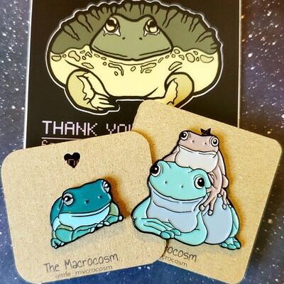 White's Tree Frog Dumpy Tree Frog Soft Enamel Lapel Pin - Etsy