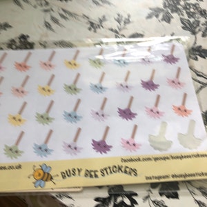 Duster Planner Stickers, Cleaning Stickers, Chore Stickers, Household ...