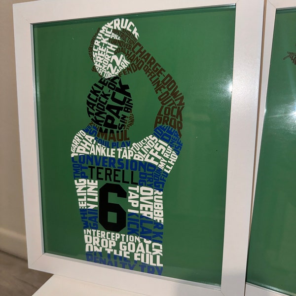 Hockey Goalie Word Art Print, Customize With Name & Number and in Any ...