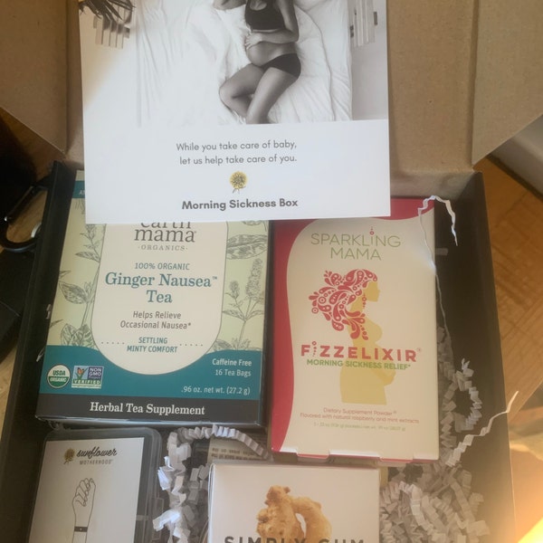 Morning Sickness Box | First Trimester Gift | Pregnancy Nausea Gift Box ...
