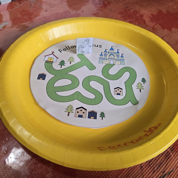 Follow Jesus Magnet Craft for Kids: Bible Activity, Sunday School Paper ...