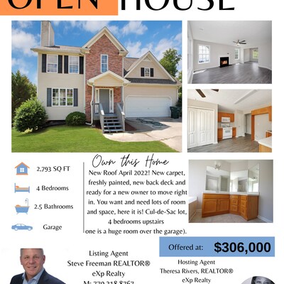 Co-branded Open House Flyer Template, Real Estate Open House Flyer ...