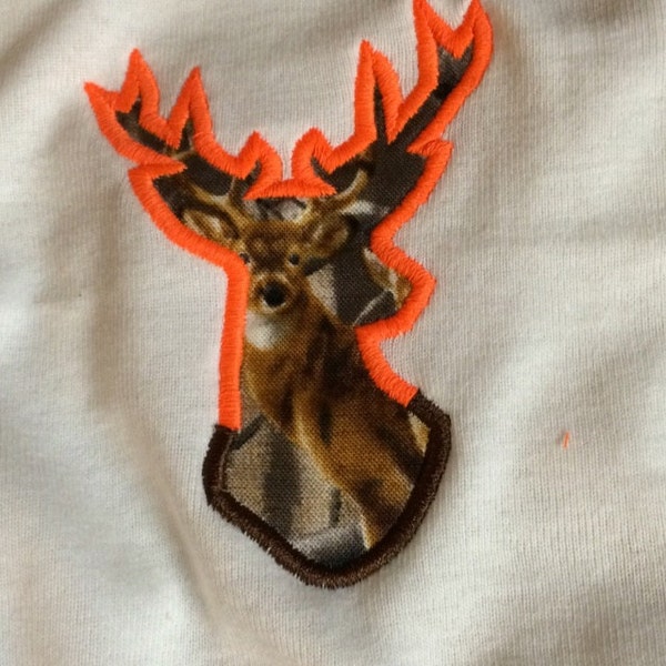 Set of 2 Deer Head Applique Machine Embroidery Designs Deer Machine ...