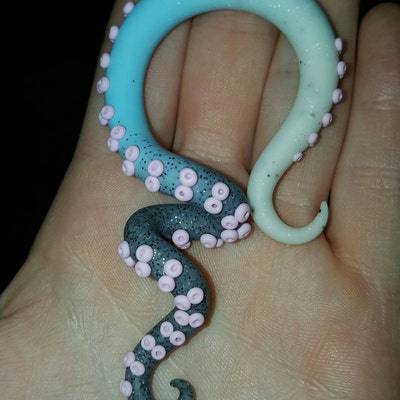 Mermaid Earrings Tentacle Earrings Octopus Fake Plugs and Ear Plugs 2g ...