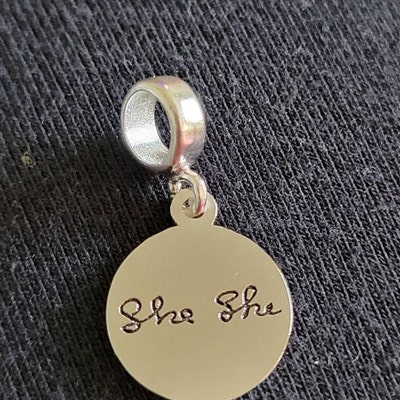 Handwriting Charm Customized European Tags Silver Personalized Name ...