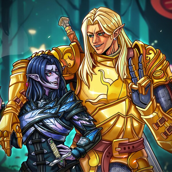 Personalized Dnd Character With Mounts/familiars Commission Custom DND ...