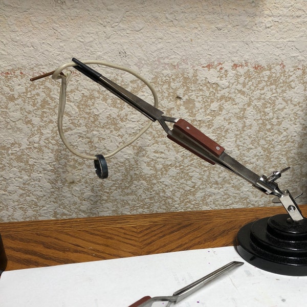 3rd Third Hand Base Vice Adjustable 4 Tweezers Soldering Craft Watch ...