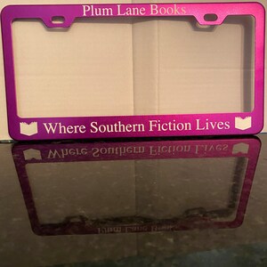 Custom License Plate Frame Laser Engraved on High Quality Anodized ...