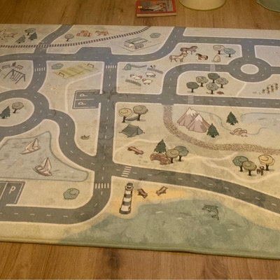 Spielteppich Ausflug aufs Land Play Rug Straßen-Teppich, Auto-Teppich ...