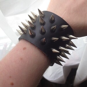 4in Black Spiked Bracer Gauntlet With 72 Spikes | Etsy