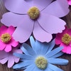 Cosmos 3D Paper Flower Template & Tutorial, SVG Template for Cricut and ...