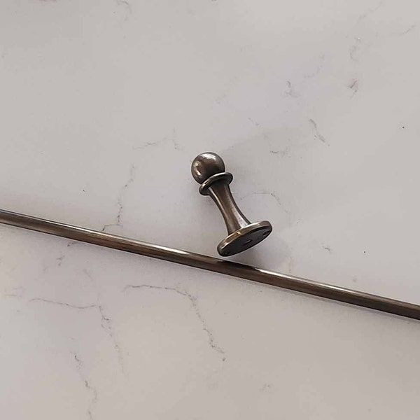 Aged Brass Gallery Rail | Kitchen Fiddle Tipping Shelf Rail Solid Brass ...