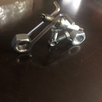 Fisherman Angler Metal Bolt Figurine Upcycled Art - Etsy