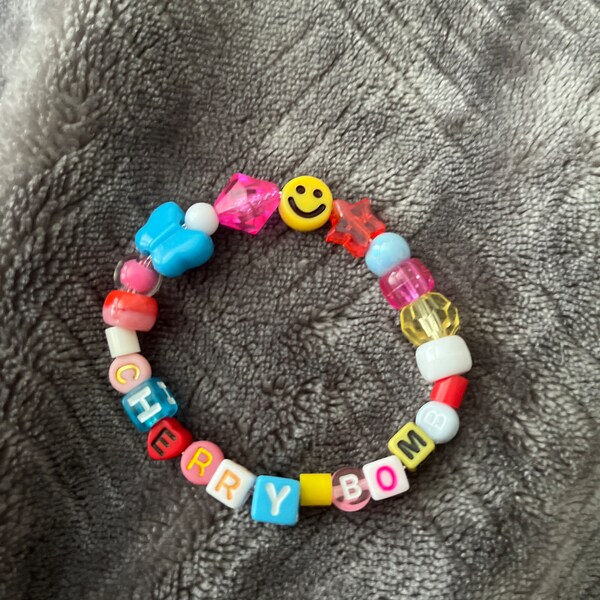 Kawaii Y2K Kidcore Cute Neon Rave Rainbow Random Pony Beads Kandi ...