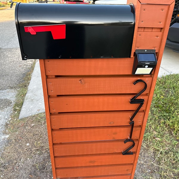 Custom Mailbox, Modern Mailbox With Post, Design Mailbox, Wood Mailbox ...