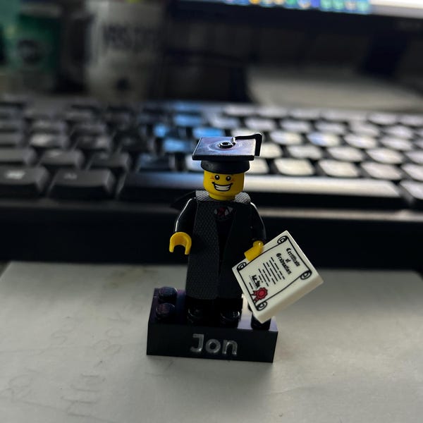 Personalised Engraved LEGO® Brick & Minifigure Doctor / Surgeon, Made ...