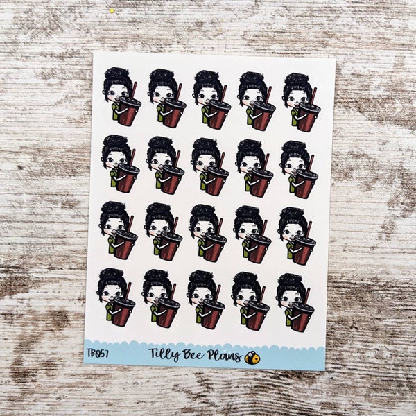 Tilly Hand Drawn Character Planner Sticker - Winter Hat - Cold - Snow ...